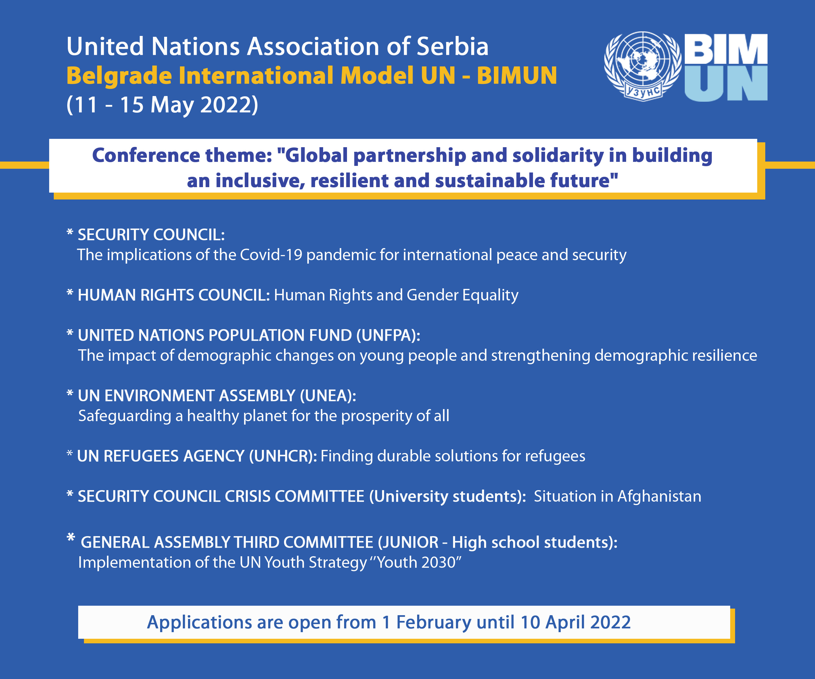 Belgrade International Model United Nations - BIMUN